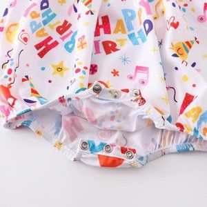 One Pieces | Boutique Birthday Smocked Baby Girls Bubble Romper Jumpsuit | Poshmark